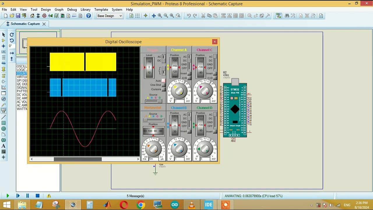 STM32 base Pure Sine Wave stm32f103c8t6 - YouTube