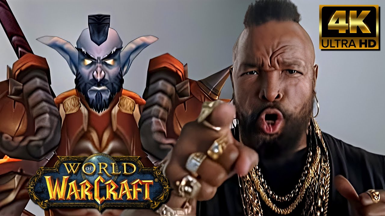 World Of Warcraft - Mr. T Night Elf Mohawk Commercial [4K AI Upscale] - YouTube