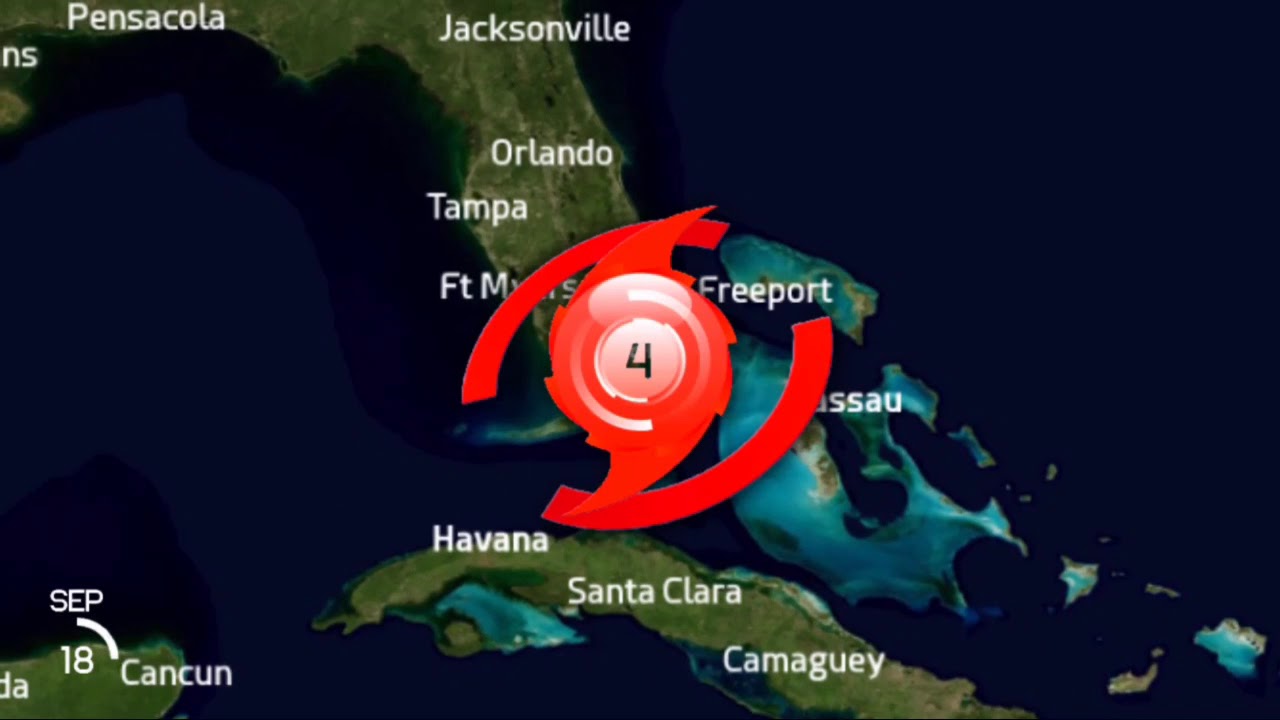 The track of the 1926 Miami Hurricane (Hurricane Seven) - YouTube