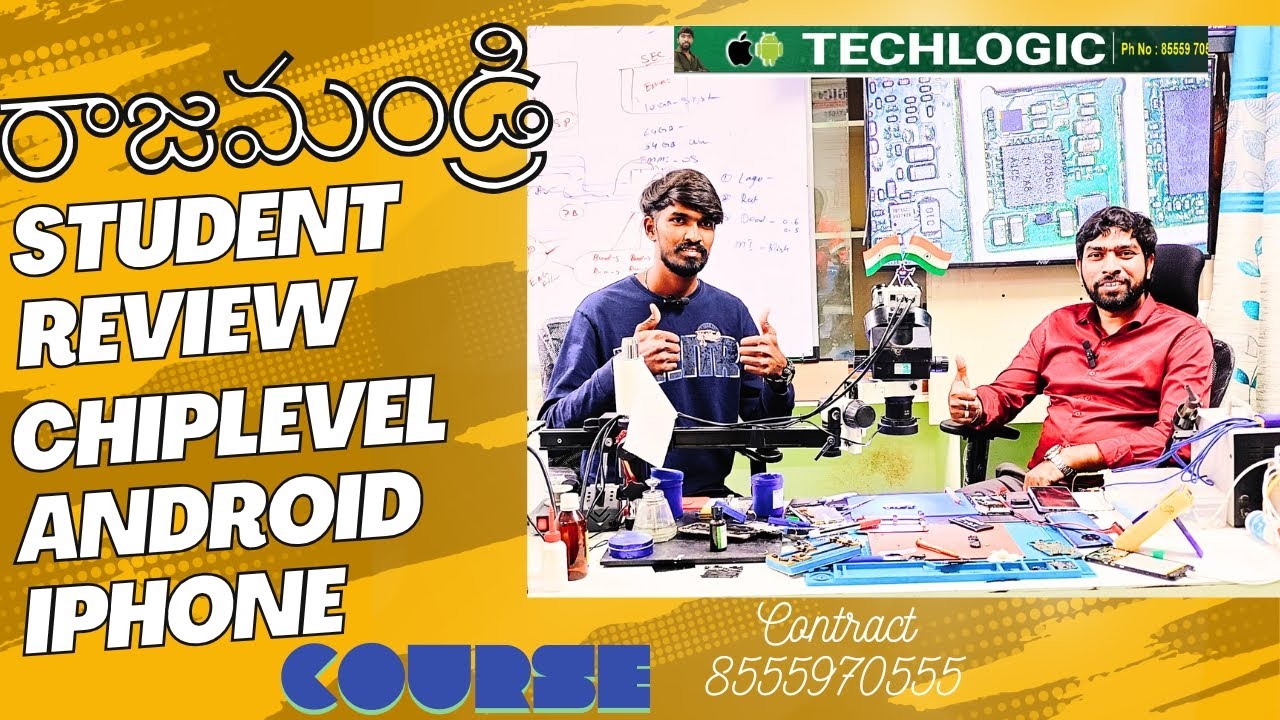 Techlogic chiplevel Android iPhone course in Hyderabad Telugu mobile repair training institute ...
