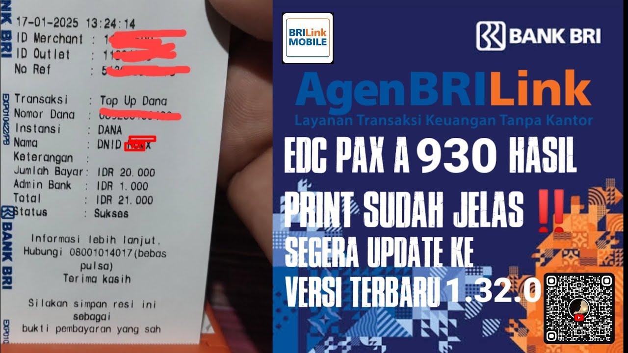 Update Terbaru BriLink Mpos Merek Pax A930 v.1.32.0 - YouTube