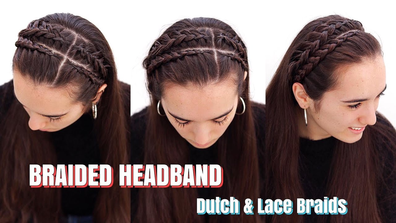 HEADBAND STYLE - Double Lace & Dutch Braid | Trencita Johnson - YouTube