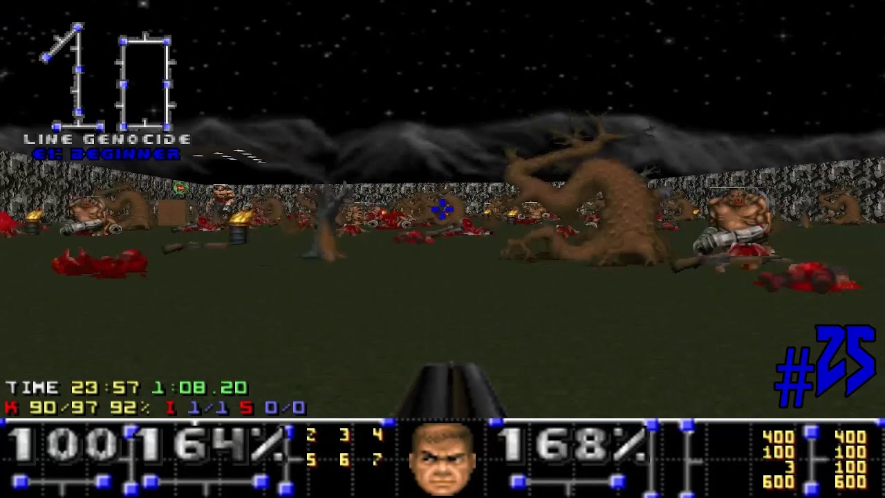Doom with 10 Line Genocide 1.Map 25 - YouTube