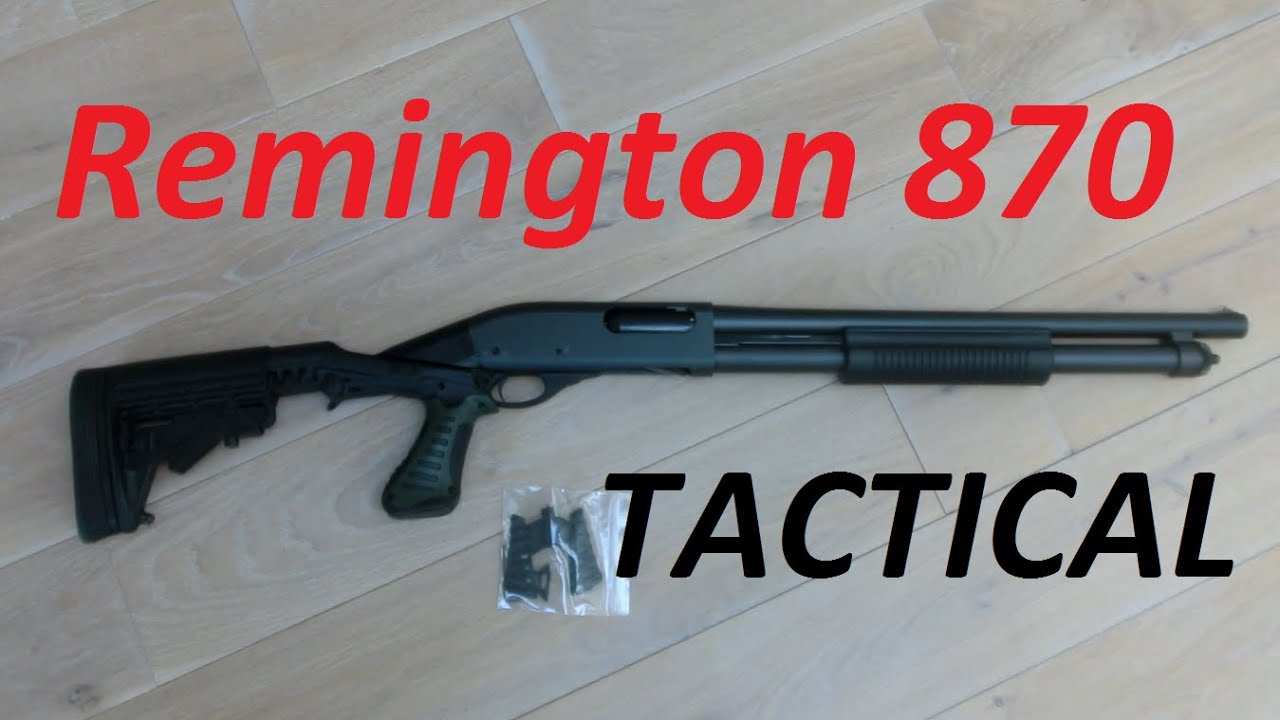 Remington 870 Express Tactical - Blackhawk Knoxx Spec Ops Gen II - YouTube