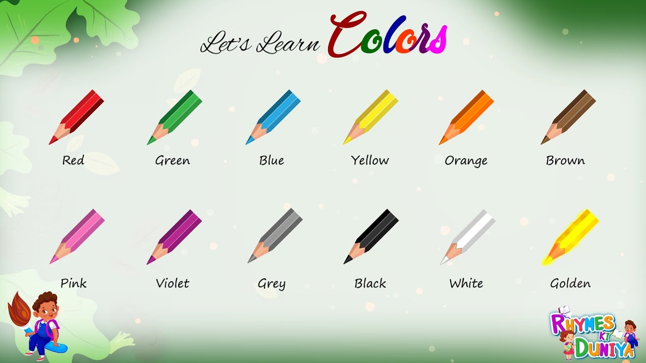 Fun & Easy: Learn Color Names for Kids with Fun Cartoons! Color ...