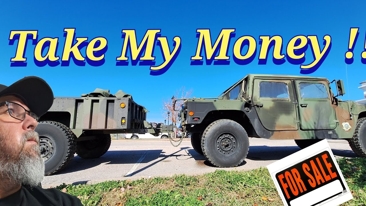 ABANDONED!!! 2 Military Humvee's with A Utility Trailer! Can I get them ...