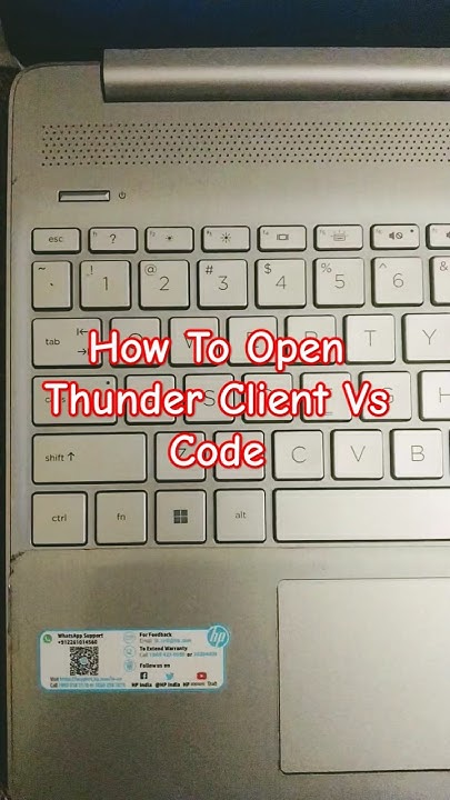 How To Open Thunder Client Vs Code #shortcutkeys #vscode - YouTube