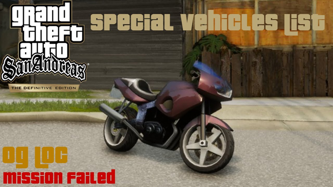 GTA SA DE Special Vehicles - AP PCJ-600 - YouTube