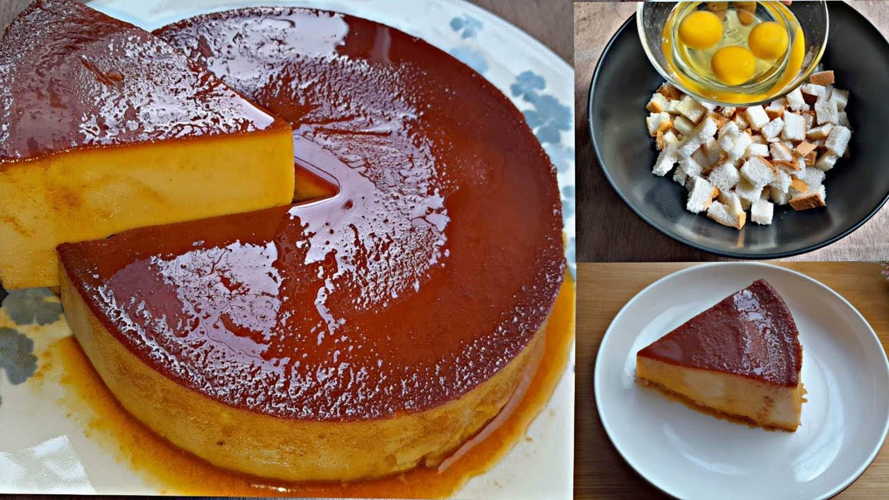 পাউরুটি আর ডিম দিয়ে চুলায় তৈরি ব্রেড পুডিং।Bread Pudding|Pauruti ...