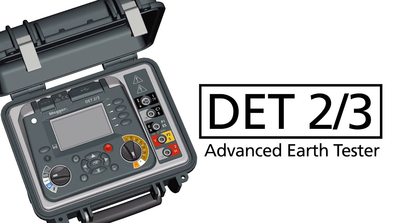 Megger DET2/3 earth (ground) tester introduction - YouTube
