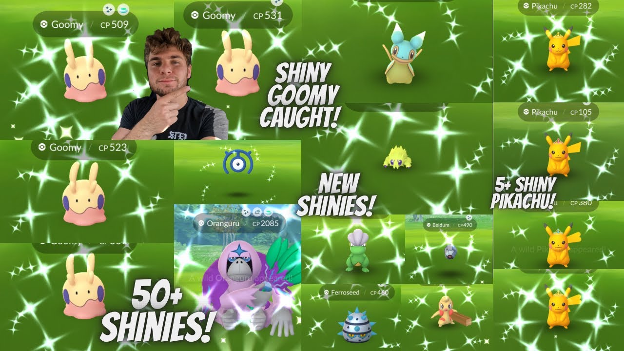 Shiny Goomy Caught! Shiny Crown Pikachu and More Caught During Pokemon ...
