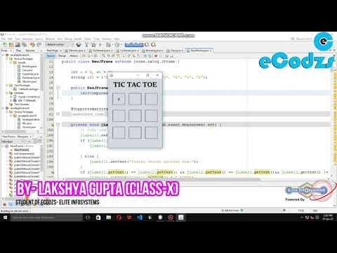 TicTacToe Project in Java-Netbeans By Lakshya - YouTube