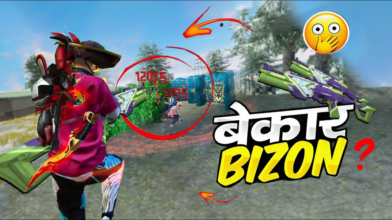 I Got New Bizon Gun Skin 😏 Op 1 Vs 4 Gameplay But Popat Hogaya 😵 Free ...