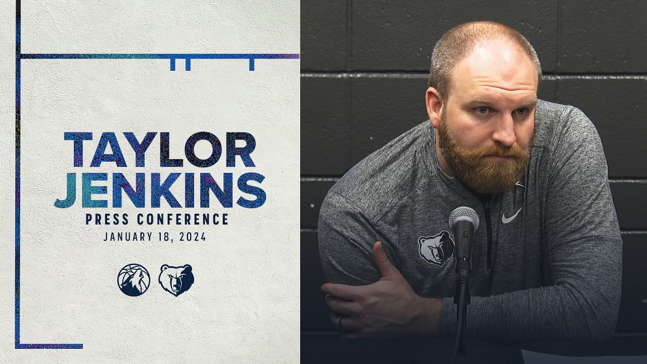 Coach Taylor Jenkins Press Conference | Grizzlies vs. Timberwolves ...