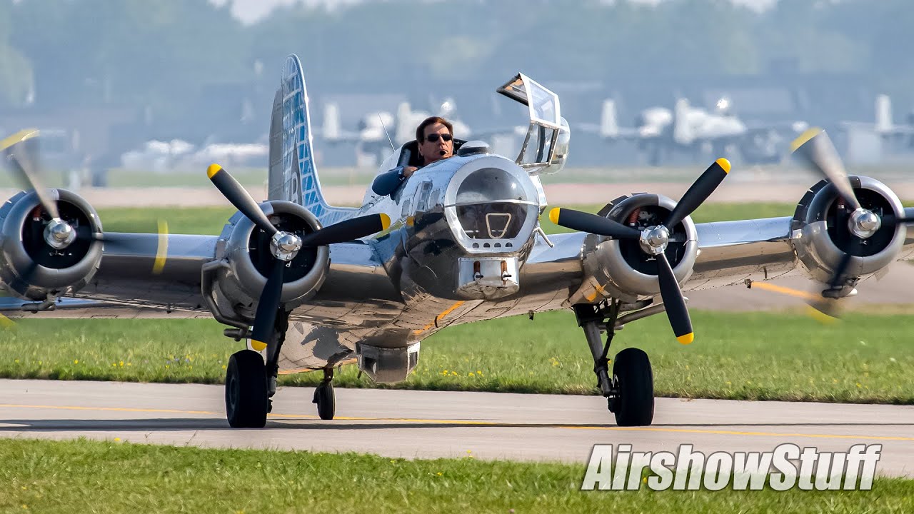 Oshkosh Departures (Bally's Bomber!) - Sunday Part 1 - EAA AirVenture ...