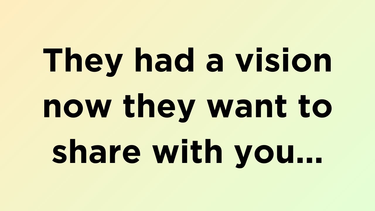 🛑🌈God message today | They had a vision now they want to share with you ...