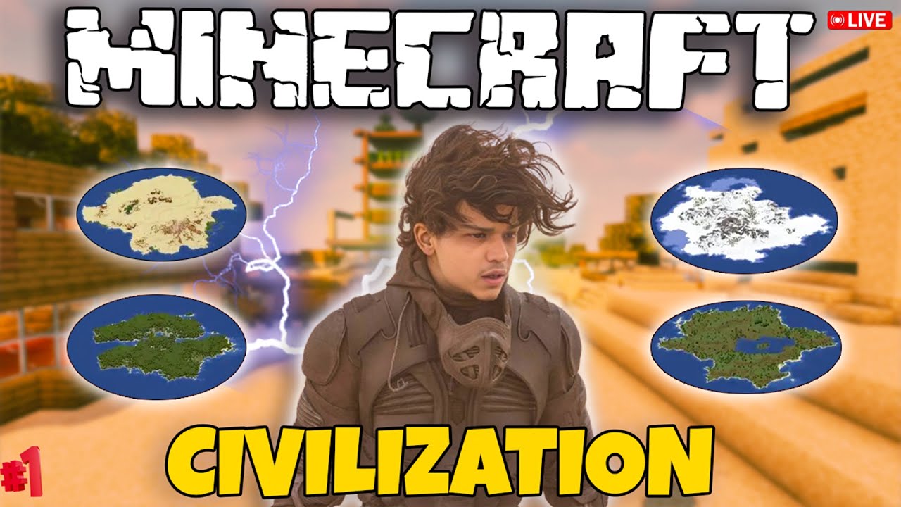 Minecraft Live SMP | Biggest Civilization | | 24/7 Joinable Minecraft ...