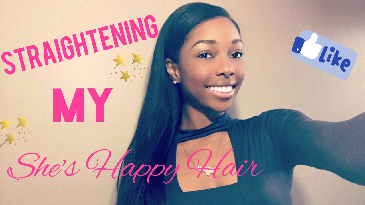 She's Happy Hair: Straightening & 1 year Review | AJEETAYLOR - YouTube