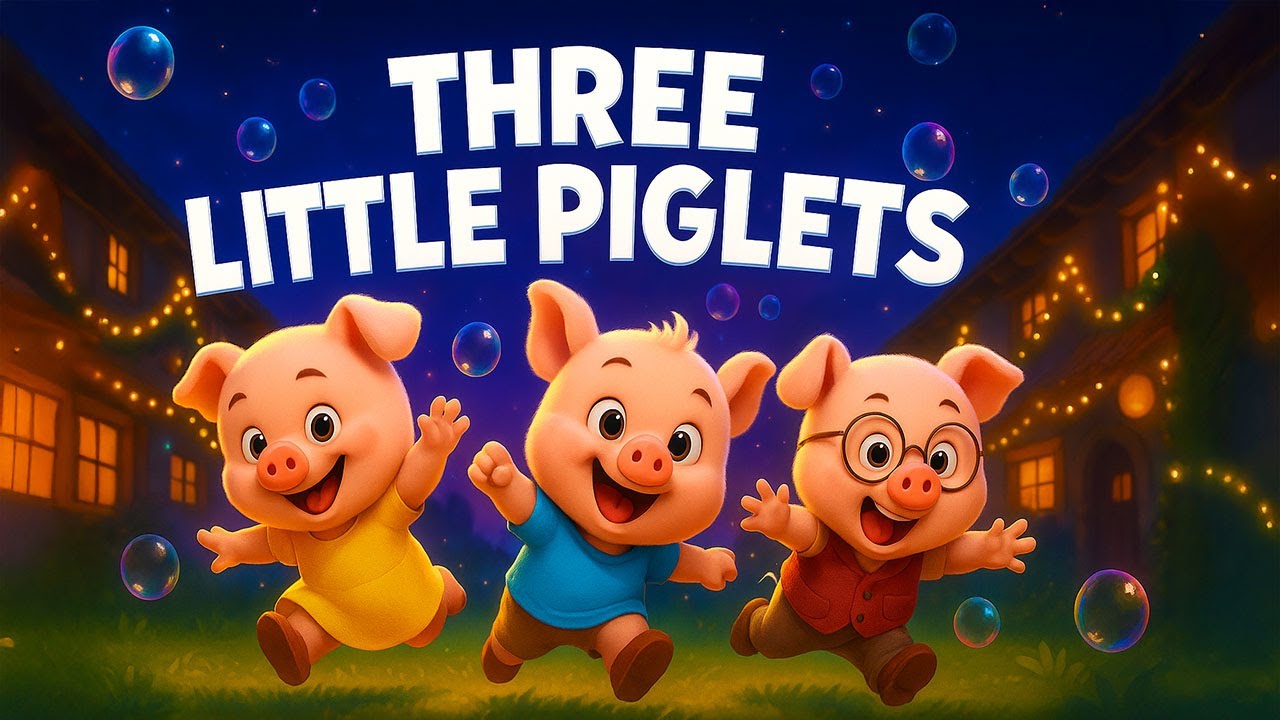 Three Little Piglets 🐷 3D Animated Kids Story | Bubble Topia Nursery ...