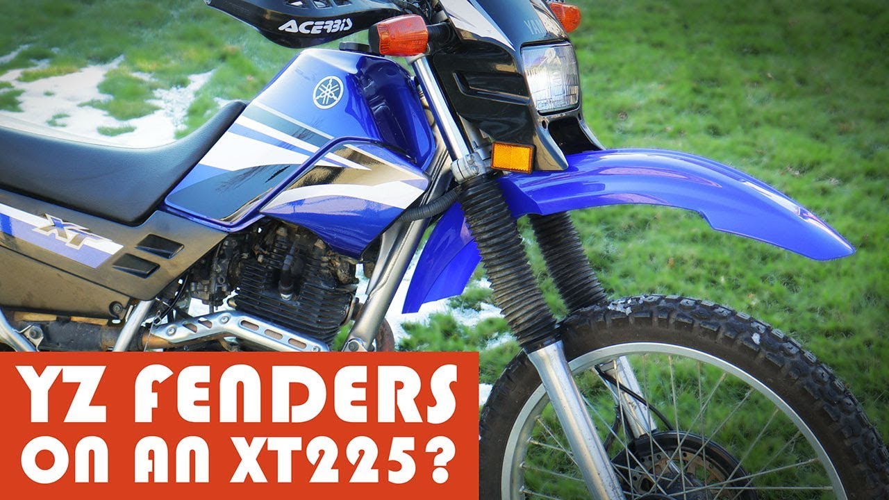 YZ Fenders on a Yamaha XT225 ? Mod with Polisport Fenders - YouTube