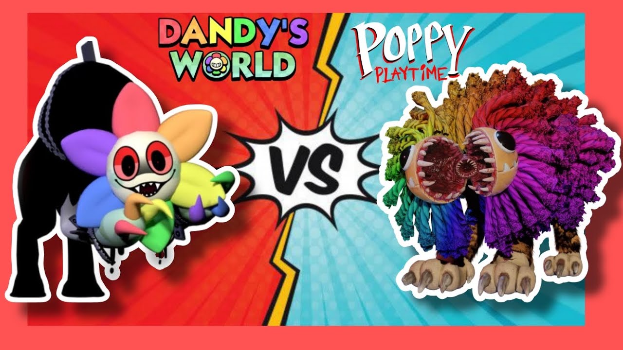 Dandy VC Yarnaby Epic Fight 🤯, (Dandy's world VC Poppy Playtime Chapter ...