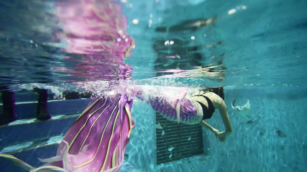 Mermaid Swimming in Aquarium | BW Space Pro Underwater Drone - YouTube