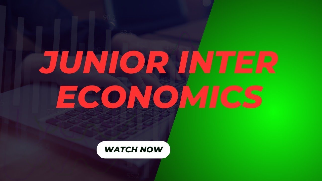 junior inter economics 2 Marks concepts 6 to 10 chapters. video 5 - YouTube