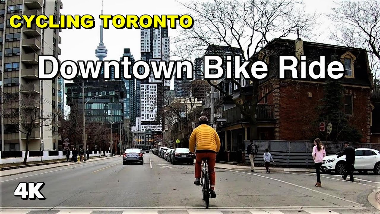 Downtown Toronto Bike Ride - Spring ride through the city 2019 [4K ...