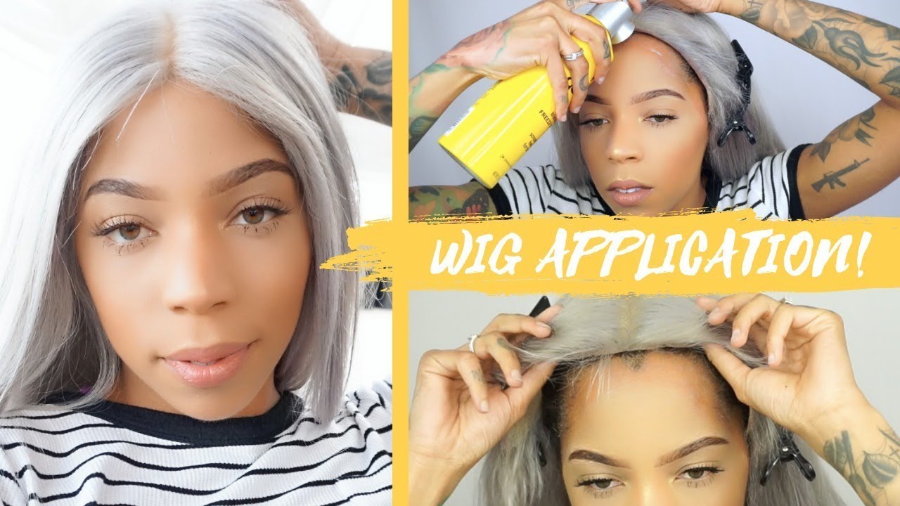 How to install your homemade wig at home! VIBEZZZ - YouTube