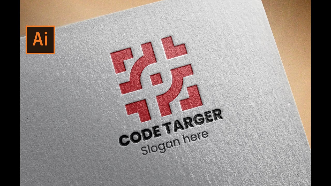 Adobe Illustrator - Tutorial Mendesain Logo : CODETARGER - YouTube