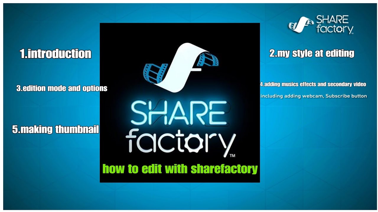 sharefactory tutorial part 2 اموزش ورژن دو شیرفکتوری - YouTube