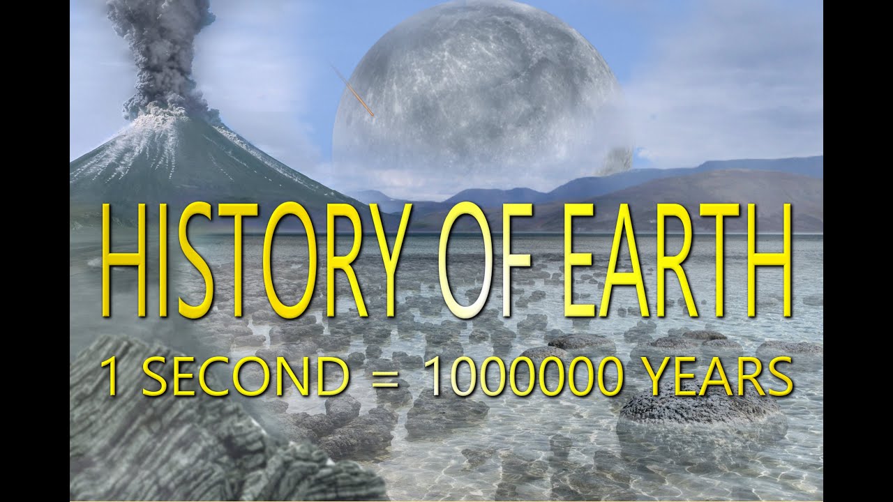A History of Earth: One Second Equals One Million Years - YouTube