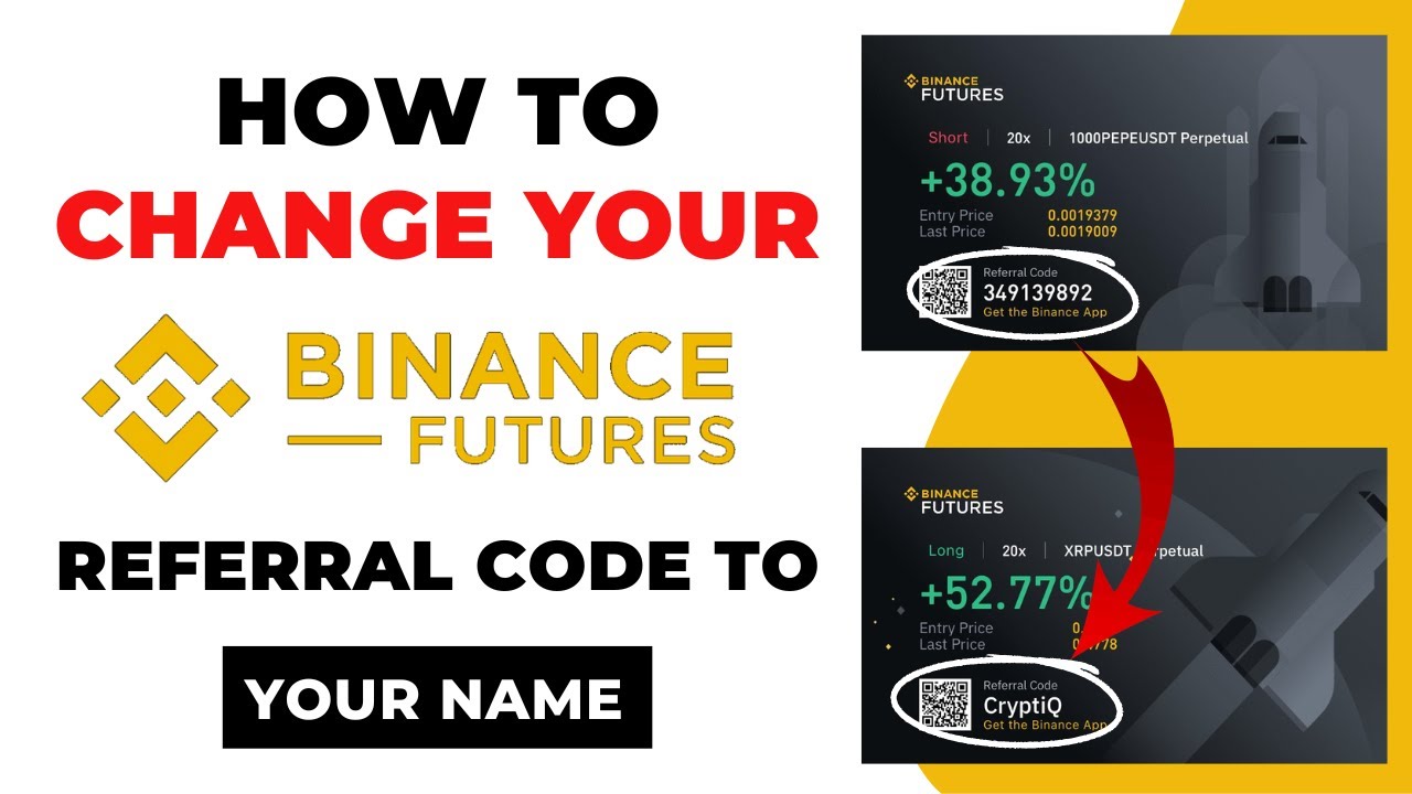 How To Change Your Binance Futures Referral Code To Your Name | Binance ...