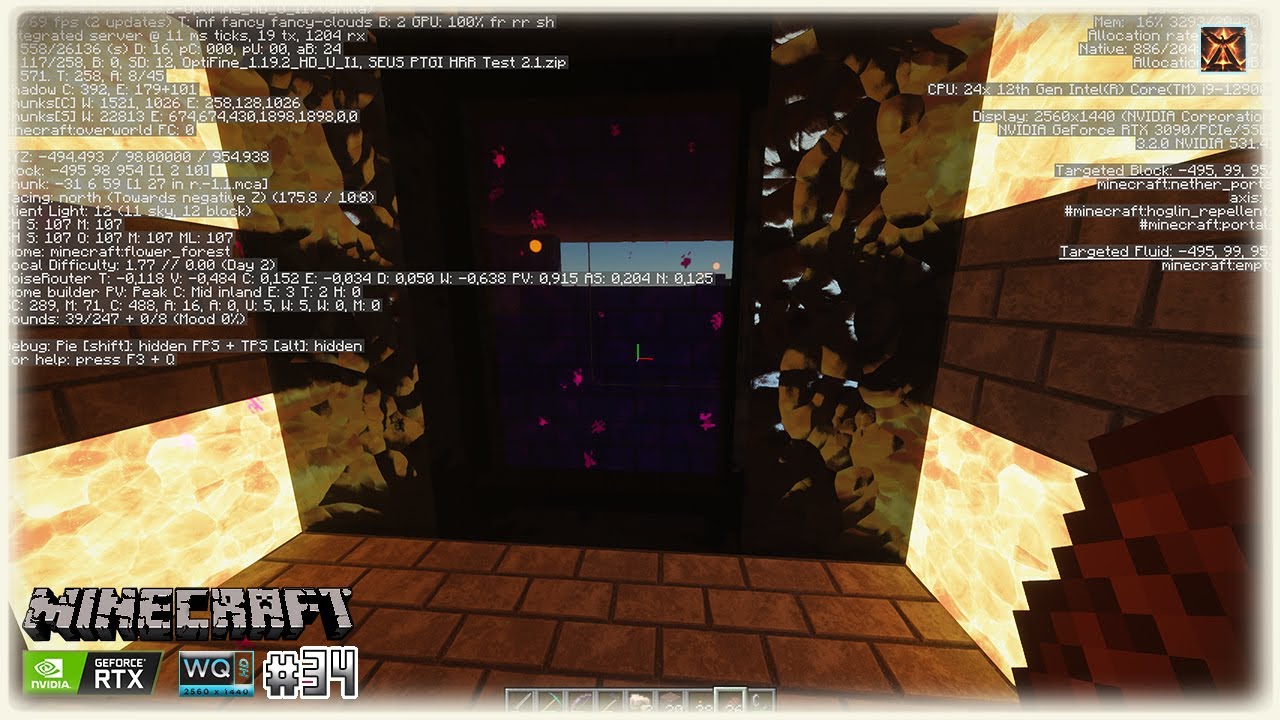 RTX 3090 | Minecraft Gameplay Walkthrough #34 | Realistic Graphics ...