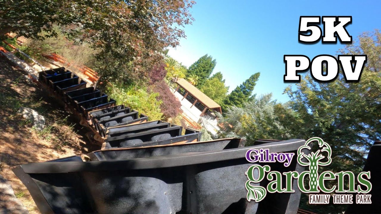 Quicksilver Express Back Row POV [5K] | Gilroy Gardens 2023 - YouTube