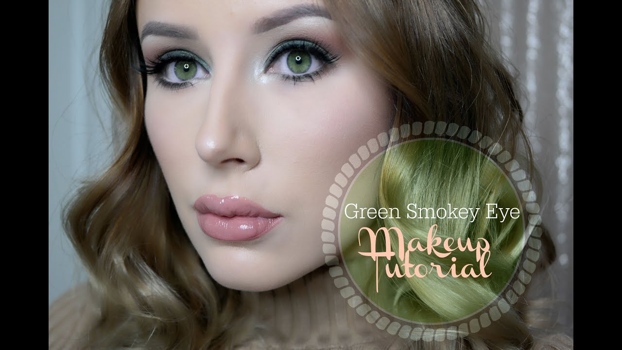 *Fall Inspired* Green Smokey Eye Makeup Tutorial! - YouTube