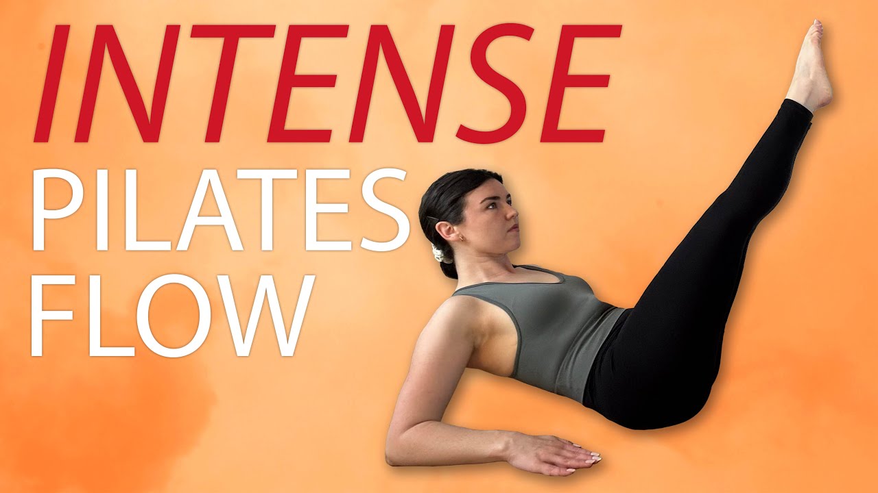 Intense Pilates Flow | Intermediate | No Equipment - YouTube