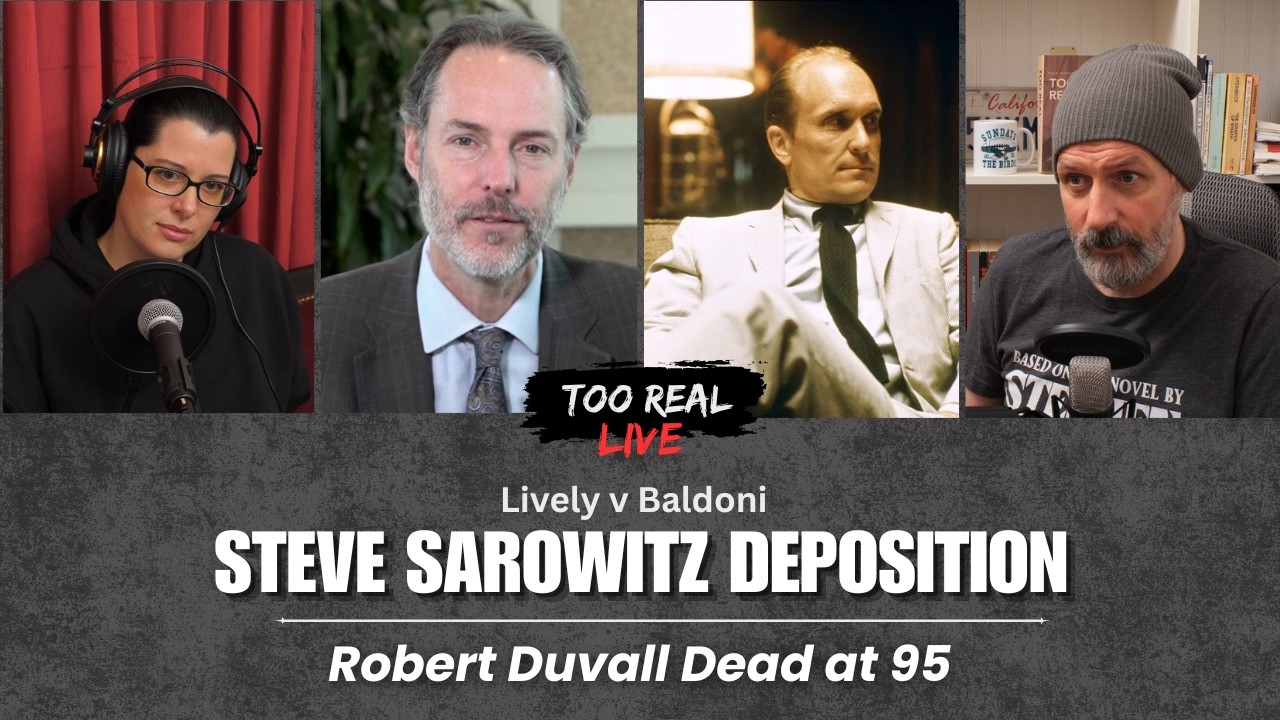 LIVE!! LIVELY V BALDONI STEVE SAROWITZ DEPO READ LIVE — ROBERT DUVALL ...
