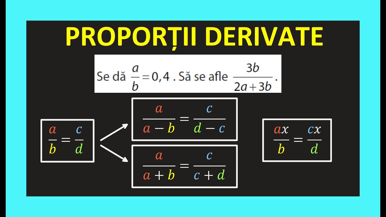 PROPORTII DERIVATE RAPOARTE PROCENTE EXERCITII REZOLVATE MATEMATICA ...