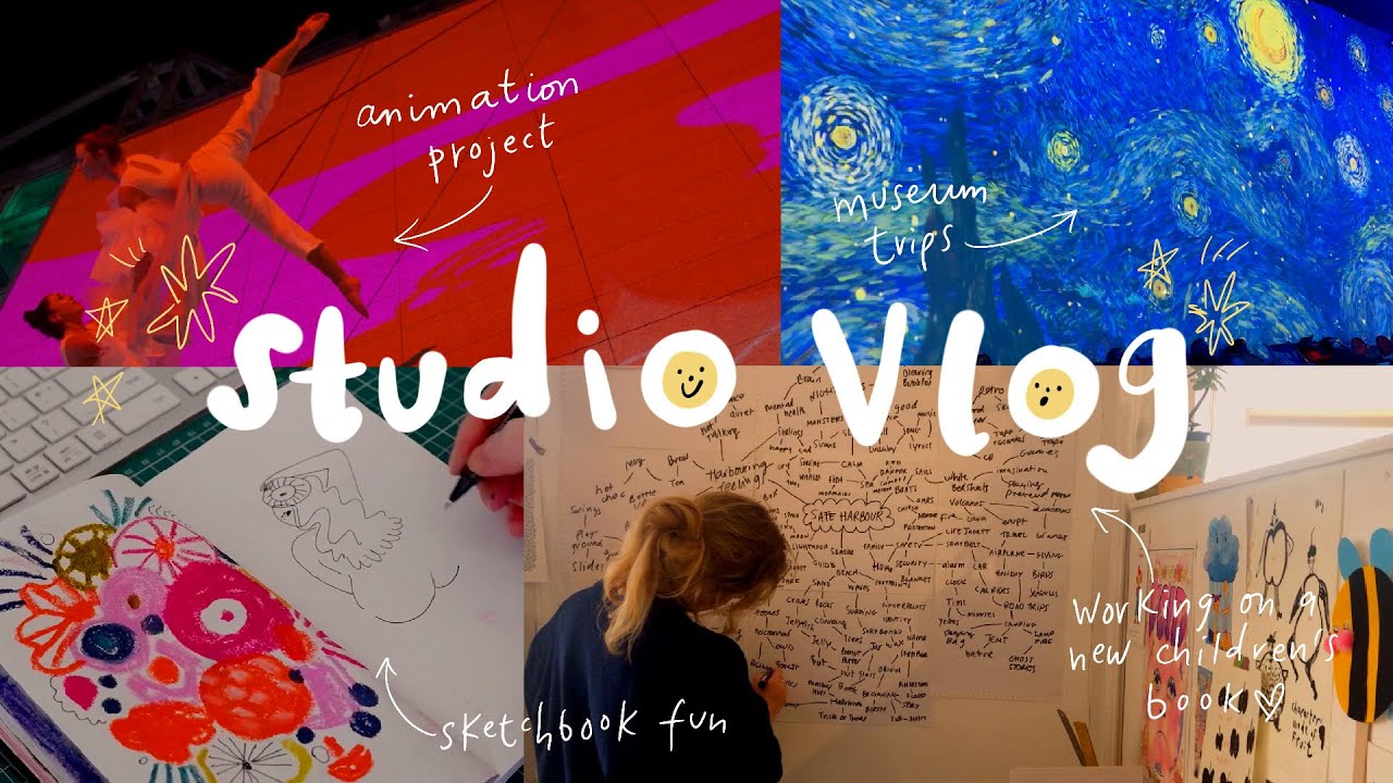 STUDIO VLOG Animation project, Creative block & Sketchbooking - YouTube