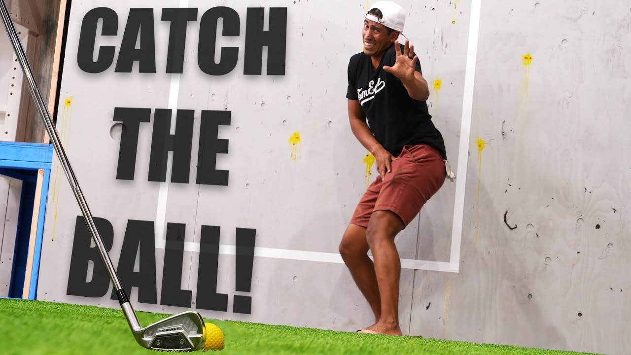 Attempting To Catch A GOLF BALL! - YouTube