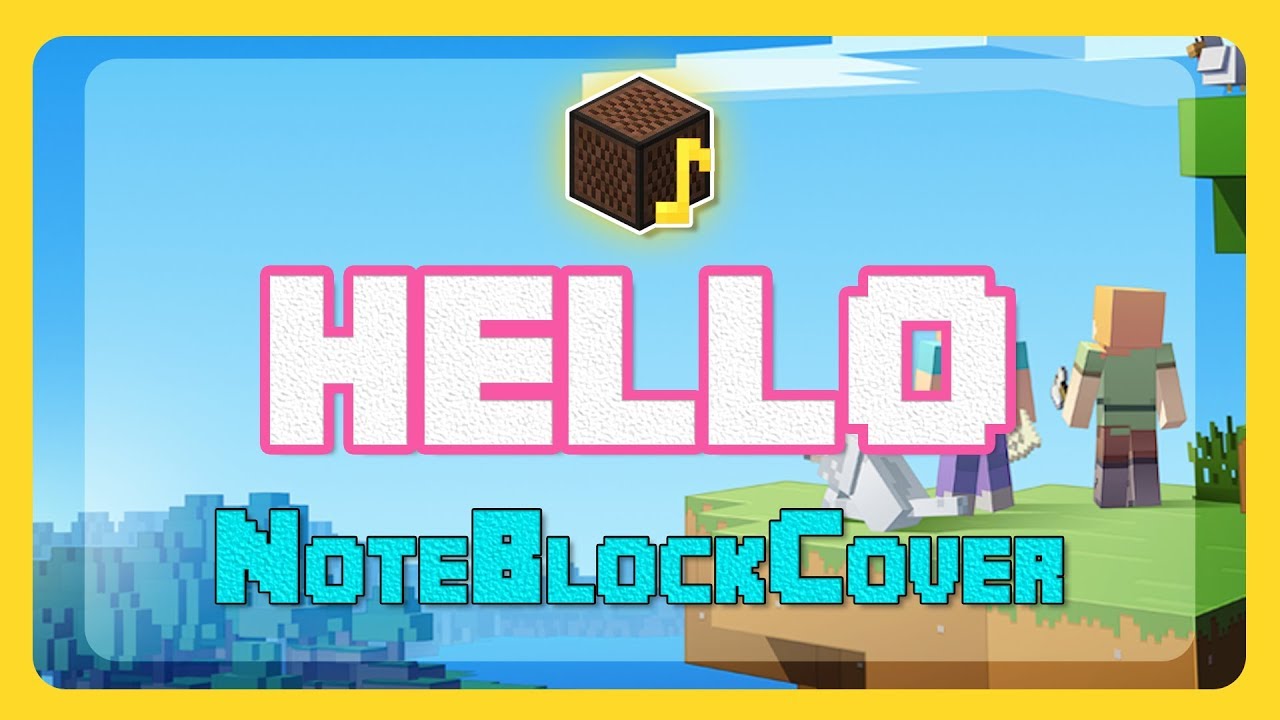 HELLO - OMFG - Minecraft Note Block Song (with lyrics) ♫ - YouTube