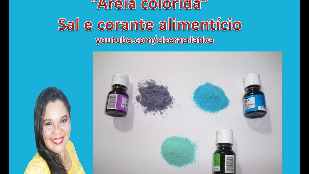 Como fazer areia colorida - Como hacer color arena - How to make ...