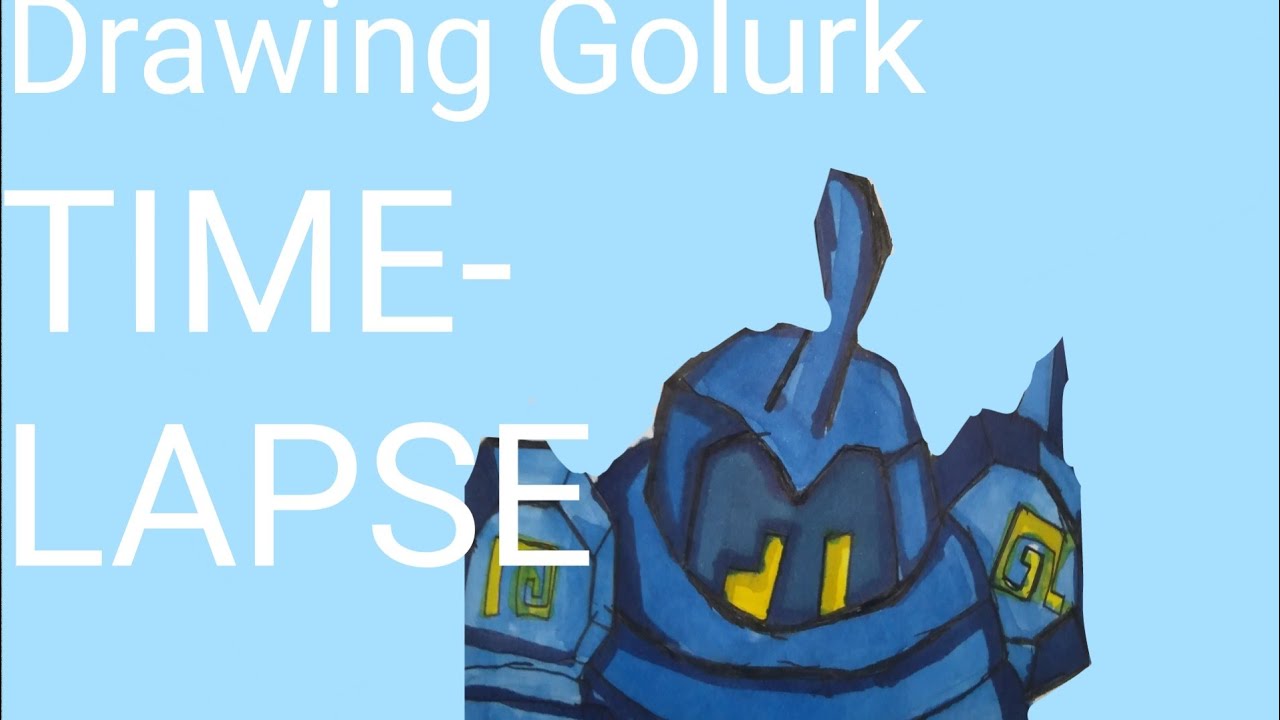 Drawing Golurk | timelapse | pokemon | - YouTube