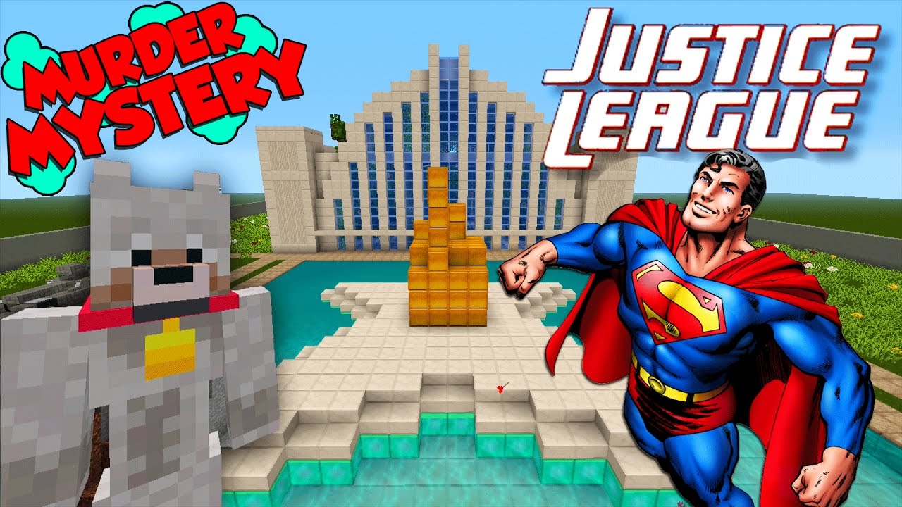 Minecraft Xbox Murder Mystery - JUSTICE LEAGUE !!! - YouTube