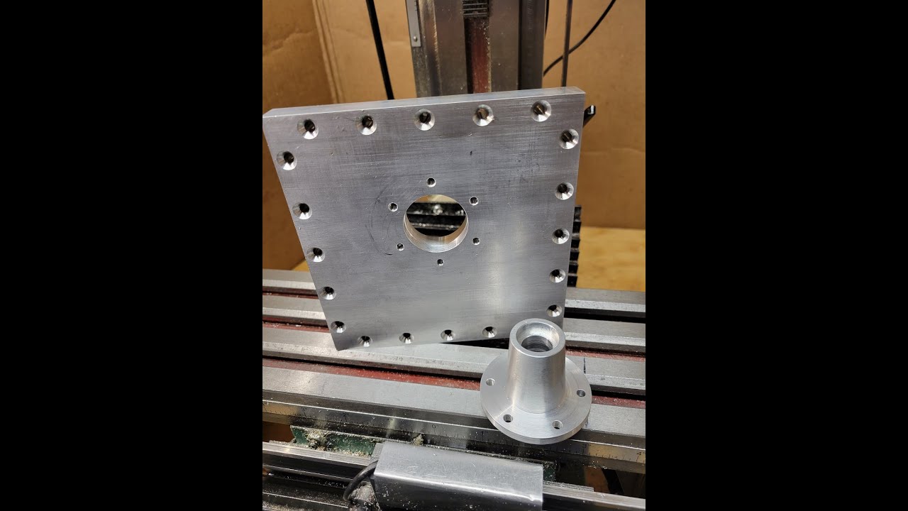 Square Piston "Baby Dake" Engine Part 3 Backplate - YouTube