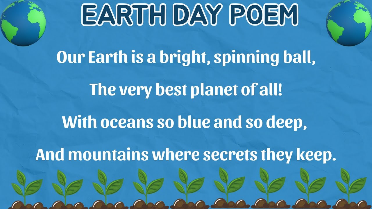 English Poem on World Earth Day | World Earth Day 2025 | Best Poem on ...