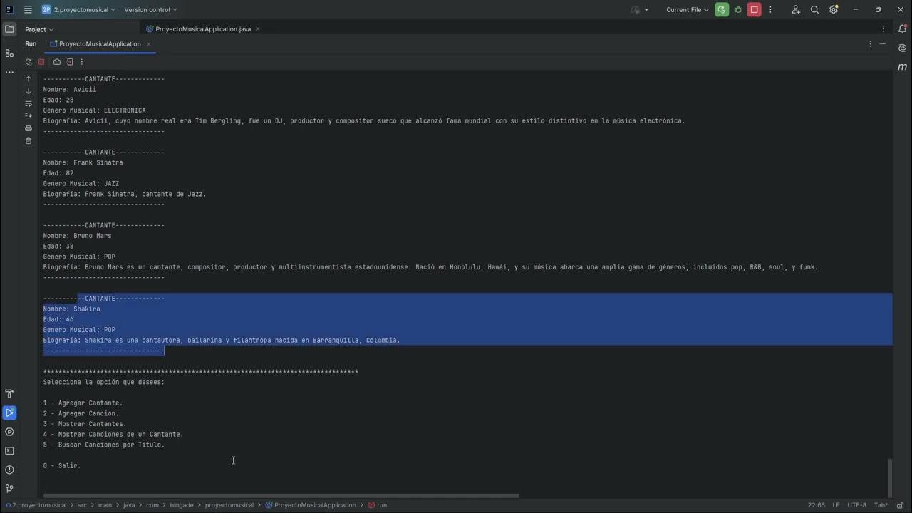 Proyecto Backend - Datos Cantantes y Canciones - YouTube