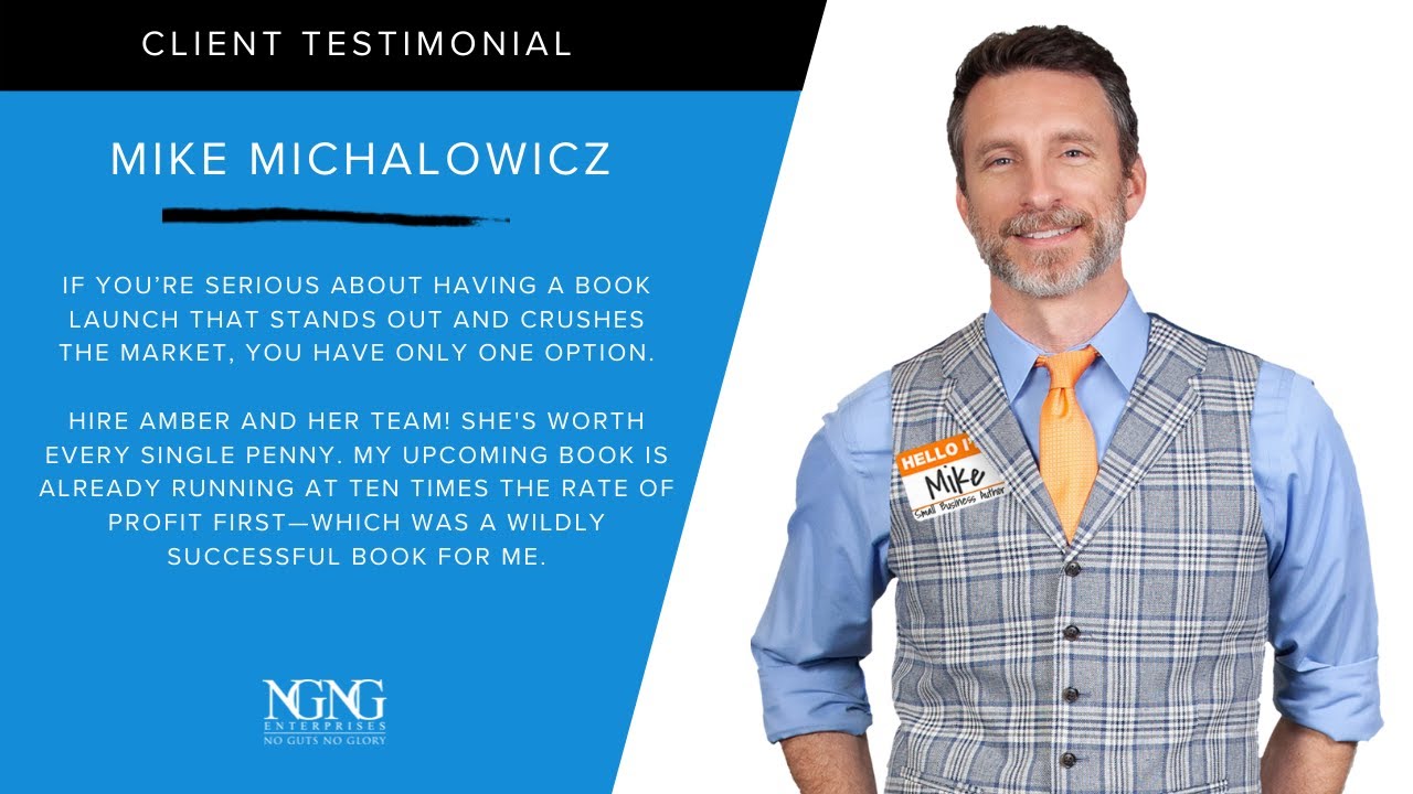 Mike Michalowicz Video Testimonial for Amber Vilhauer Book Launch ...