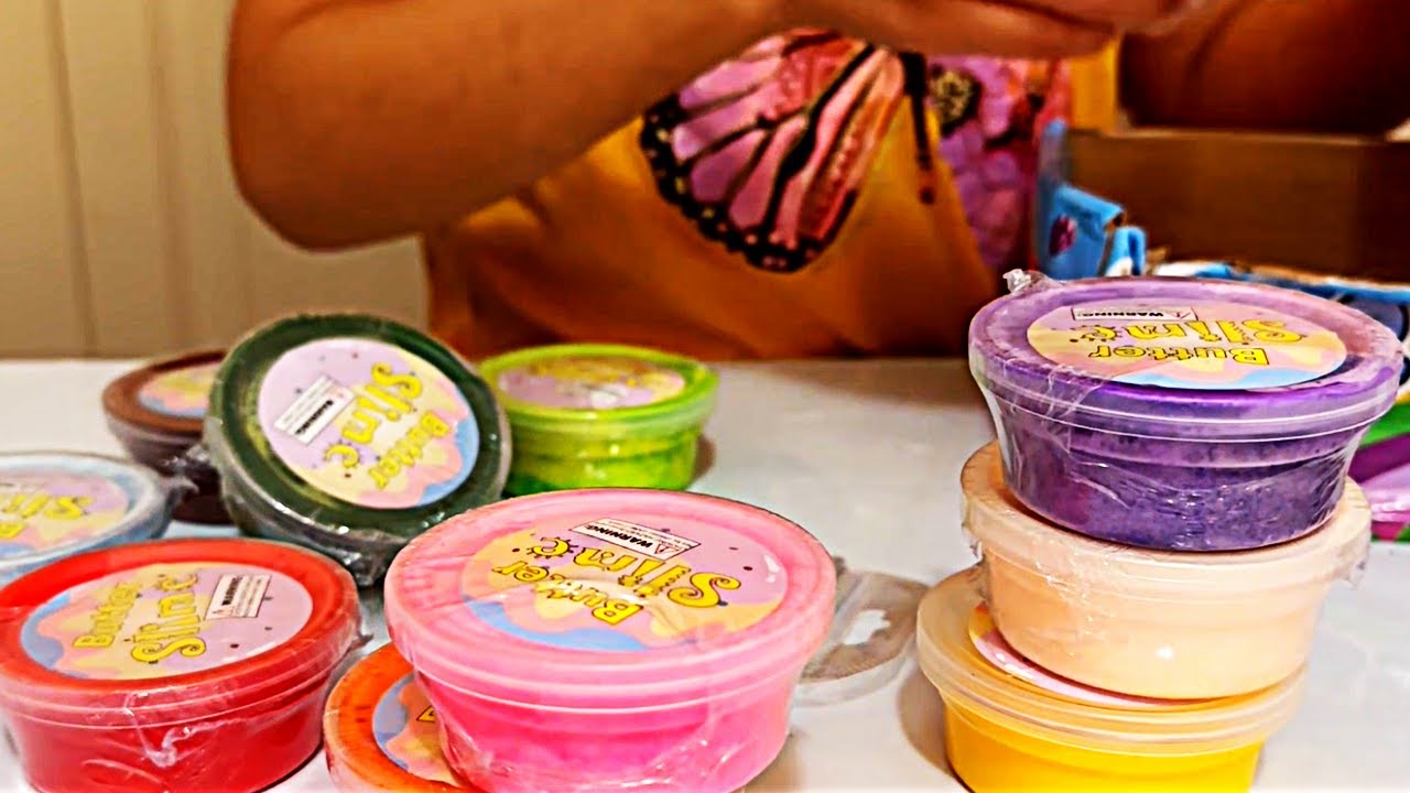 Unpacking CheapTemu Slime Kit - YouTube